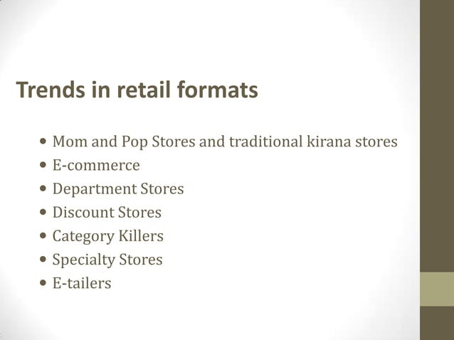 Chapter1 | PPTX | Retail Industry | Industries