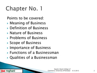 fundamental of Business | PPTX