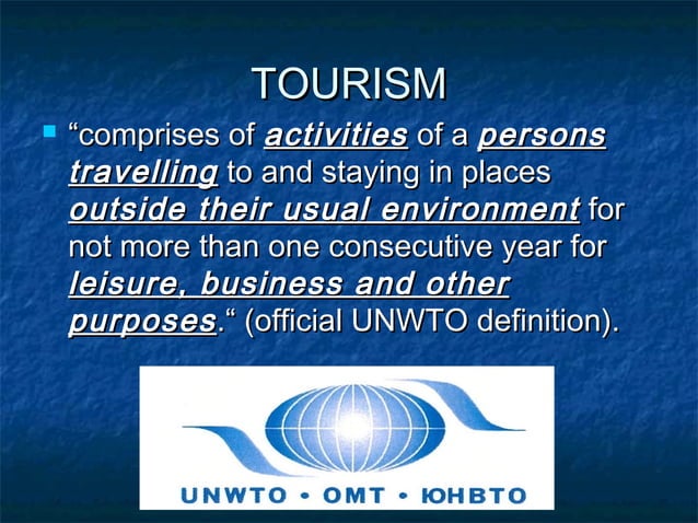 REVIEW OF TOURISM CONCEPTS | PPT
