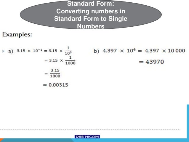 Chapter 1 : SIGNIFICANT FIGURES AND STANDARD FORM
