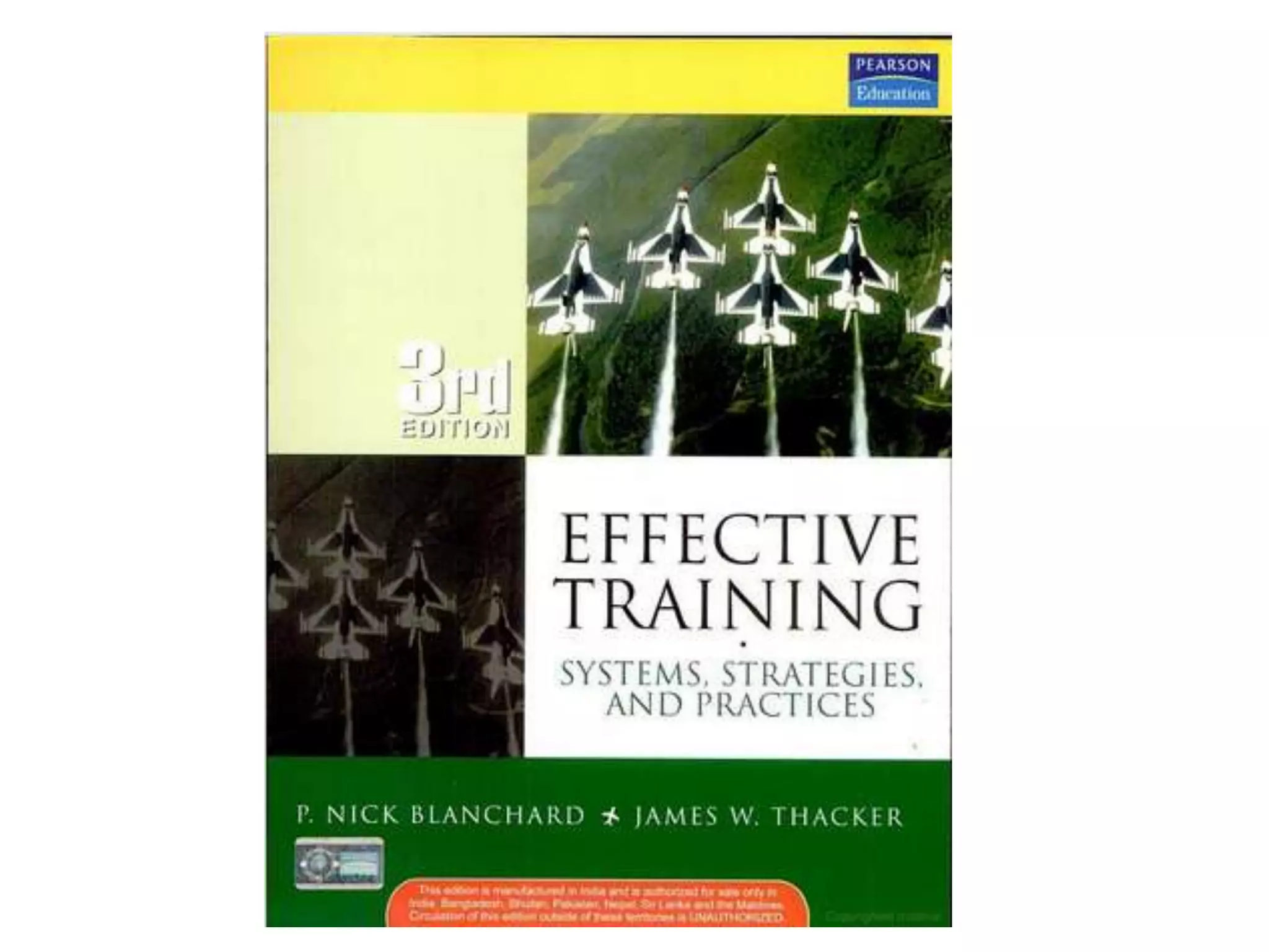Complete guide to Effective Training - Nick Blanchard and James W ...