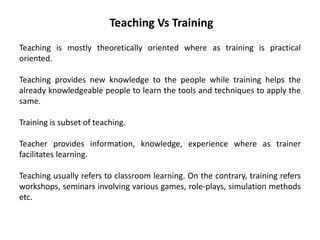 Complete guide to Effective Training - Nick Blanchard and James W ...