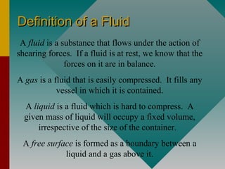 S3 Chapter 1 Introduction of Fluid | PPT | Chemistry | Science