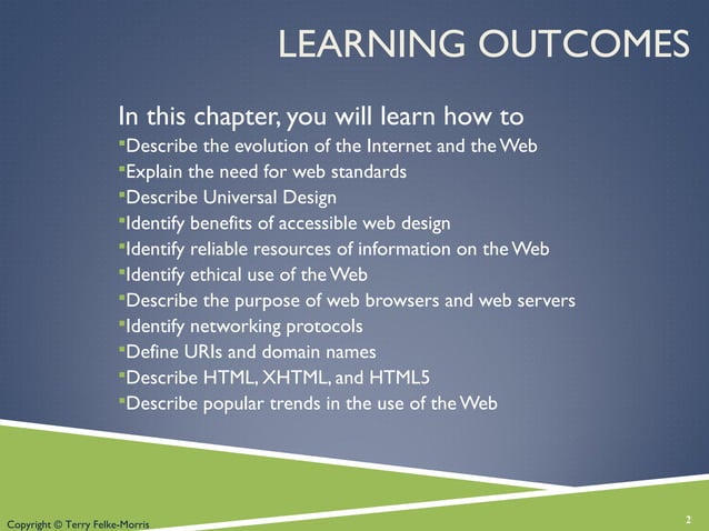 Chapter 1 - Web Design | PPT | Web Design and HTML | Internet