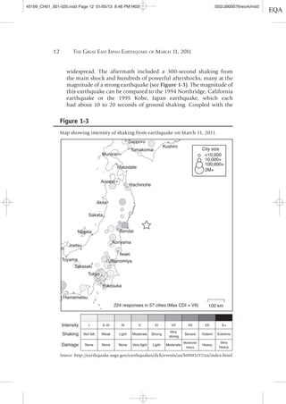 Great East Japan Earthquake and Tsunami March 11, 2011 | PDF