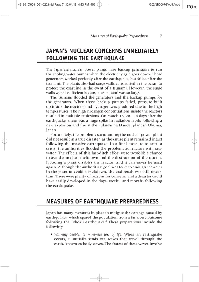 Great East Japan Earthquake and Tsunami March 11, 2011 | PDF