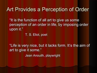 Chapter 1: Theatre, Art, and Entertainment | PPT