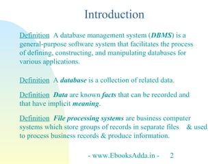 Database Modelling Concepts - Chapter 1 | PPT