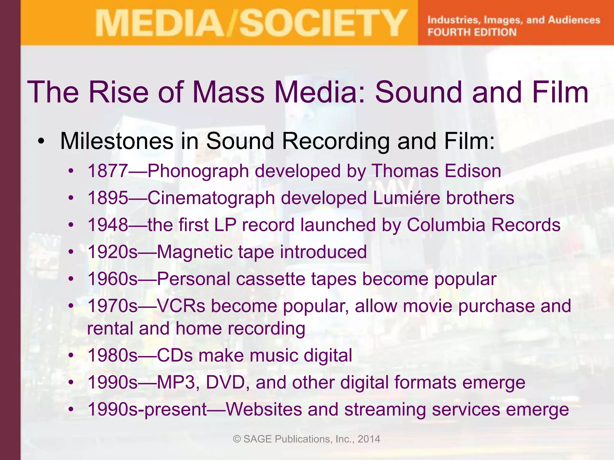 Chapter 1 Mass Media | PPT