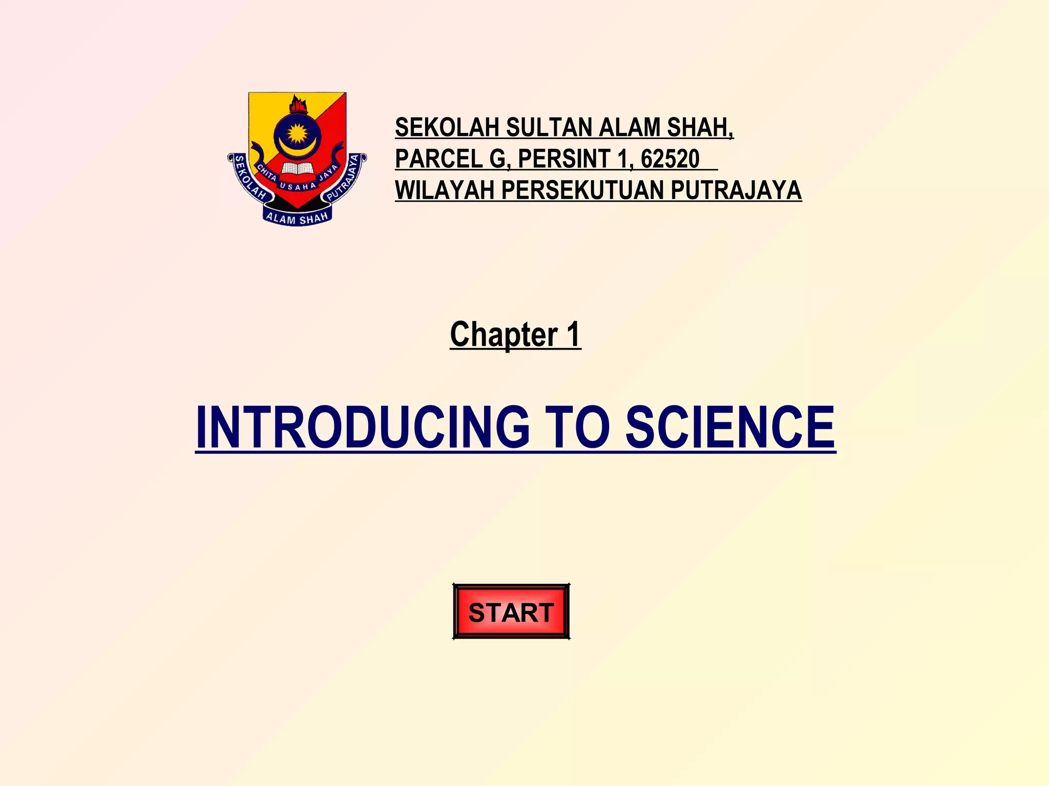 Chapter 1 form 1 science | PPT