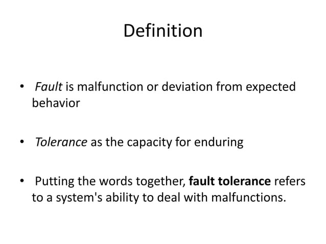 basic concepts of reliability | PPTX | Operating Systems | Computer Software and Applications
