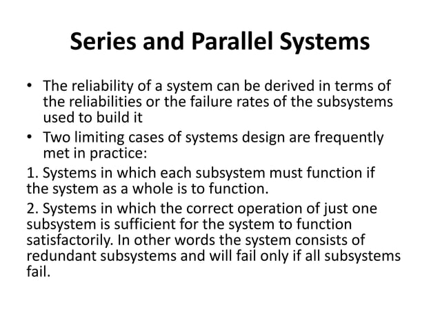 Basic Concepts Of Reliability Pptx Operating Systems Computer Software And Applications