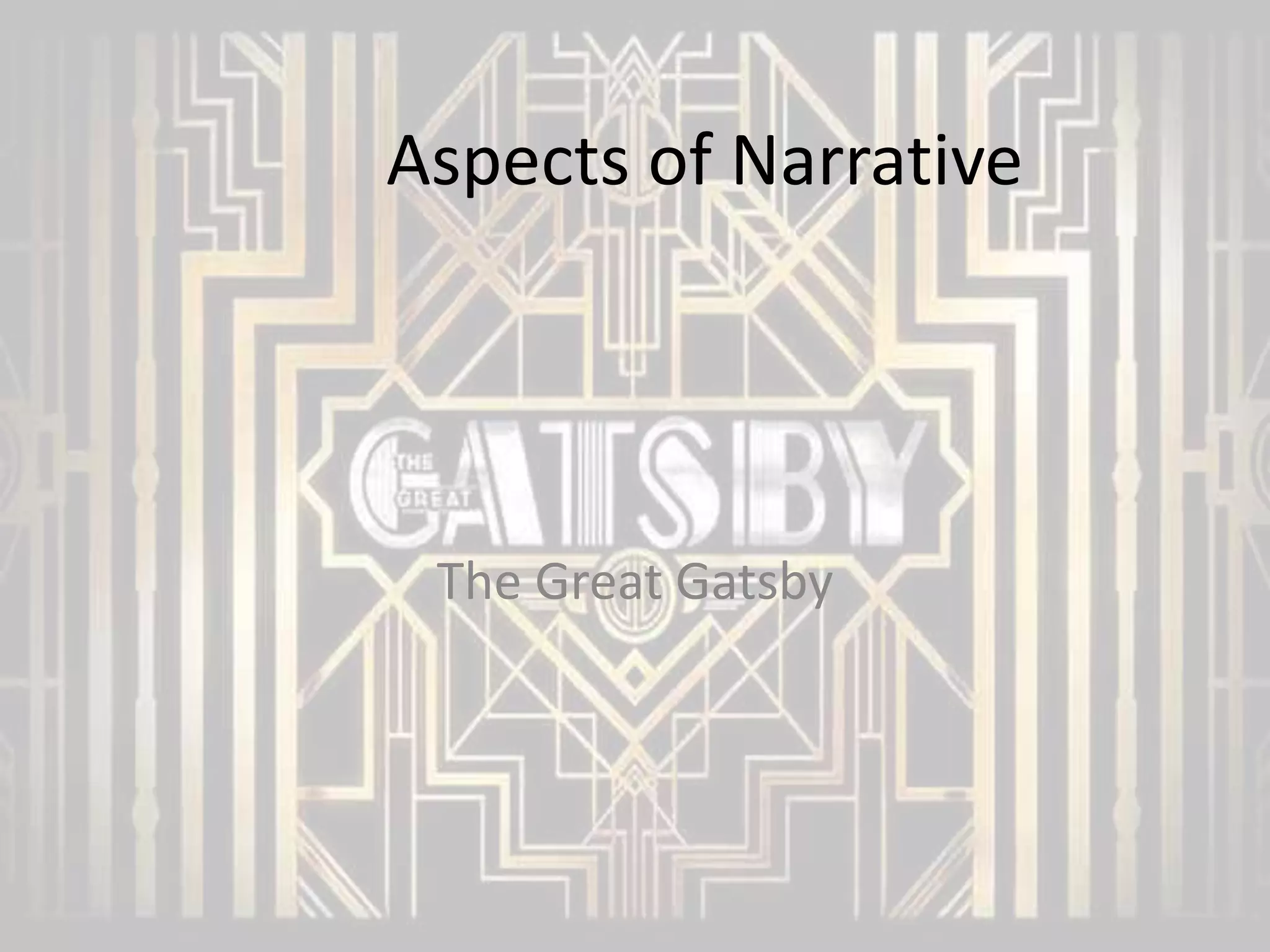 The Great Gatsby - Chapter 1 | PPT
