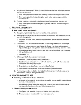 Chapter 1 | DOC | Executive Leadership & Management | Business