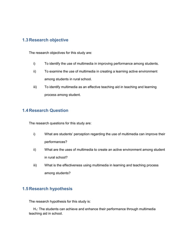 Chapter 1 research proposal | PDF | Education industry | Industries