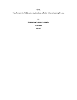 Research Proposal Cover Page