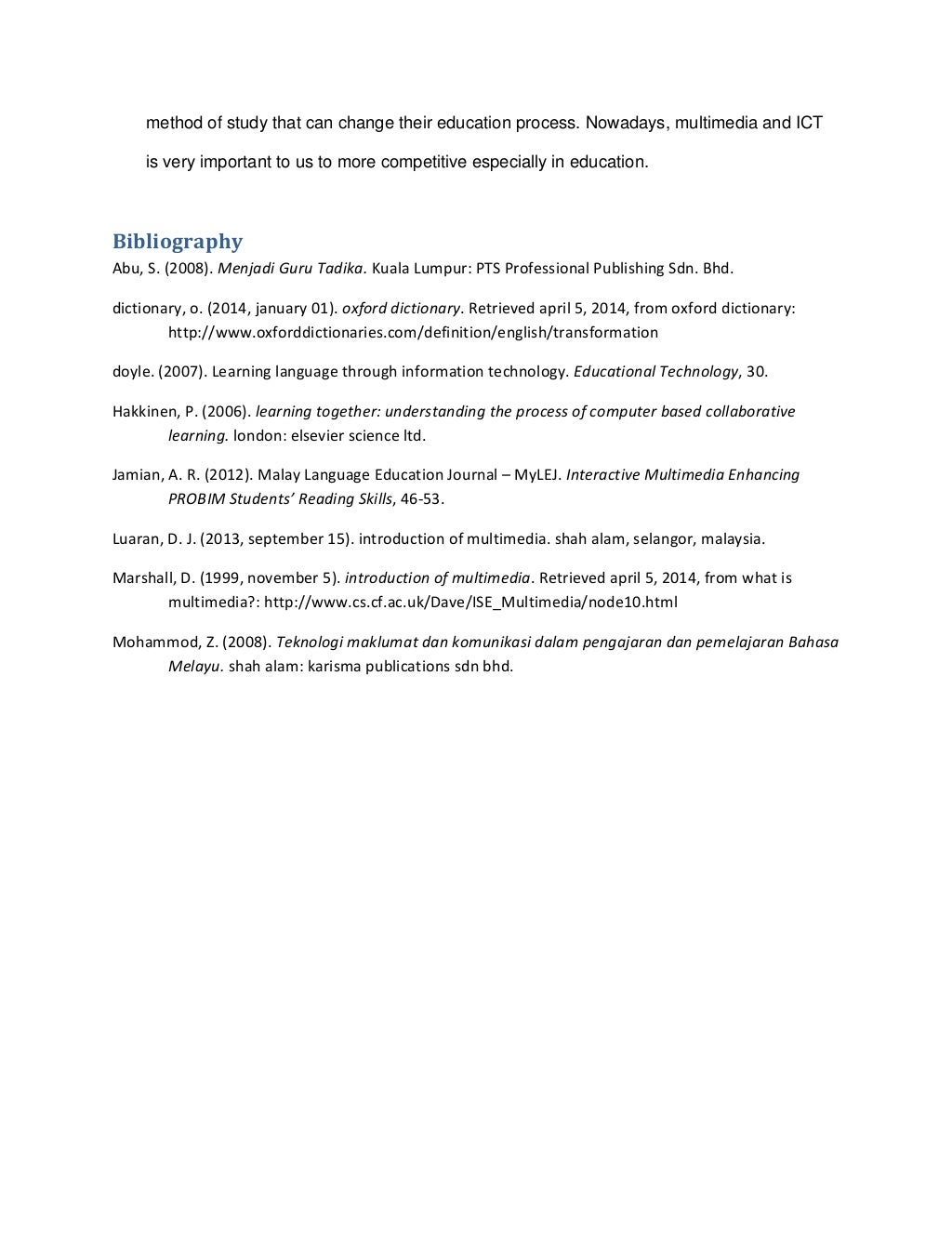 Chapter 1 research proposal