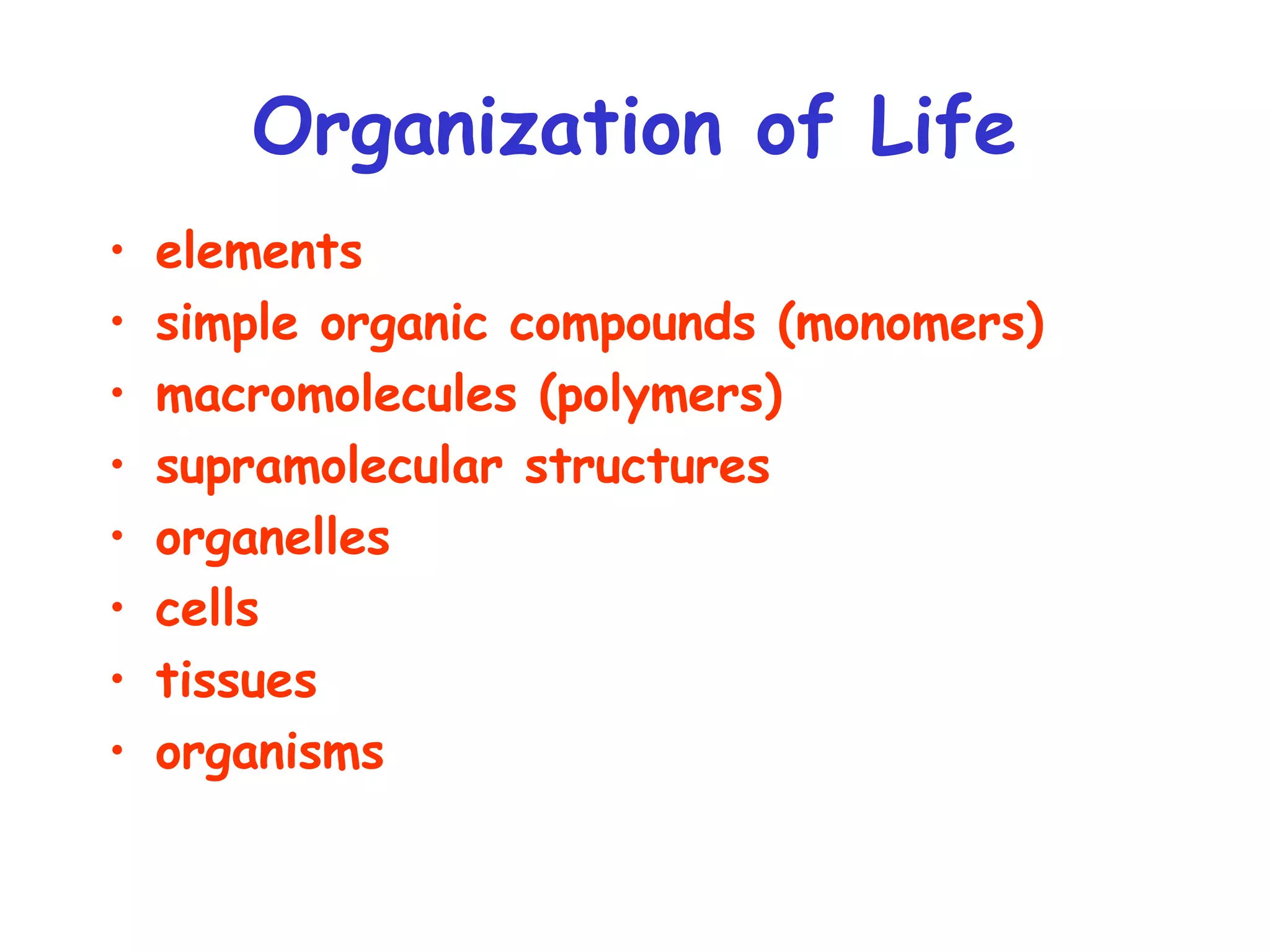 Chapter 1 - Introduction to Biochemistry (slideshare) | PPT