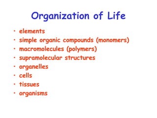 Chapter 1 - Introduction to Biochemistry (slideshare) | PPT