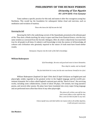 Chapter 1. lecture 1. know thyself | DOCX | Hinduism | Religion ...