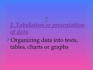 Chapter 1: Statistics | PPT