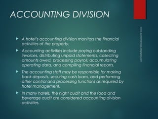 Hotel Accounting Department