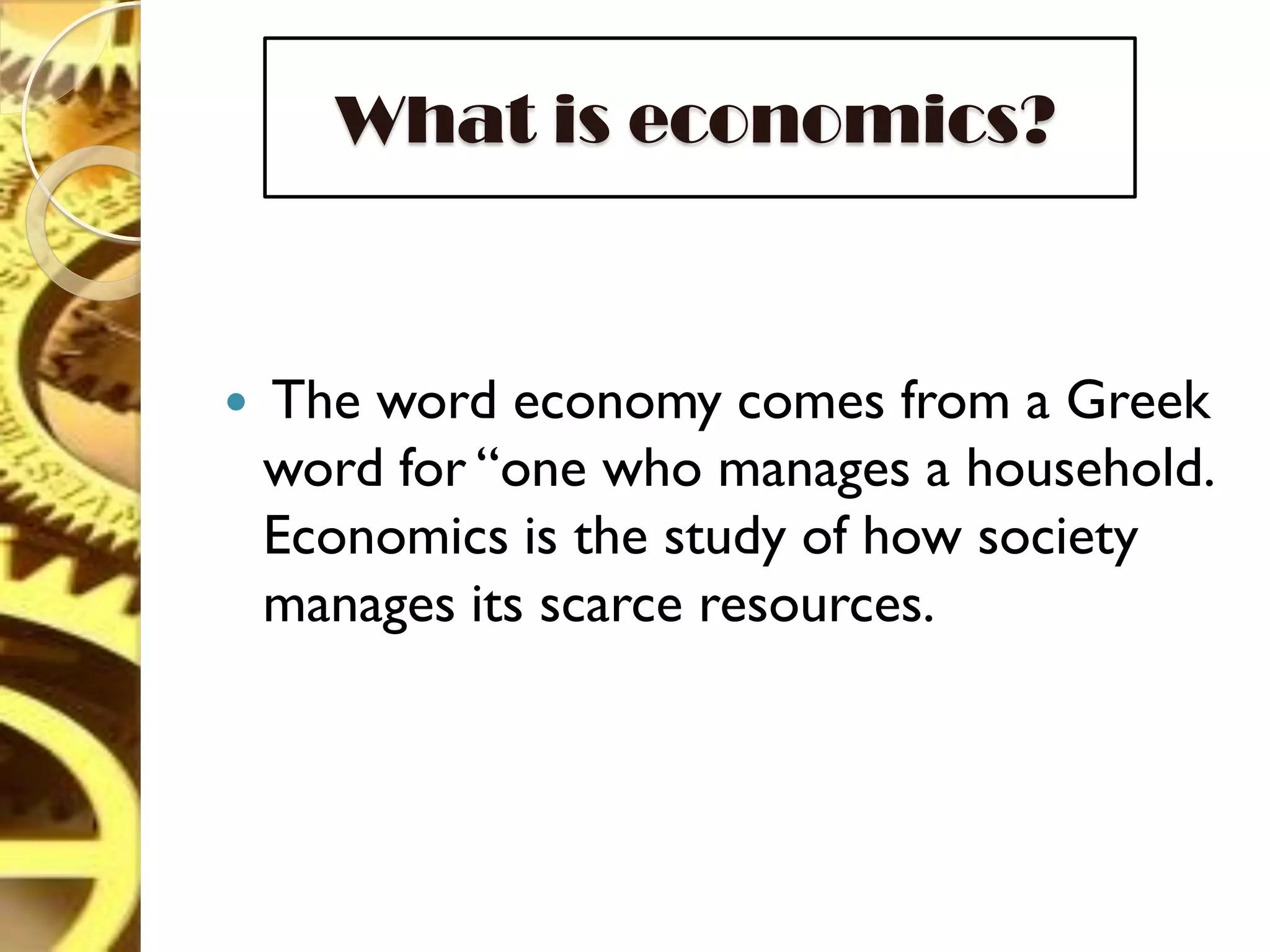 ten principles of economics, basics of economics,economics | PDF
