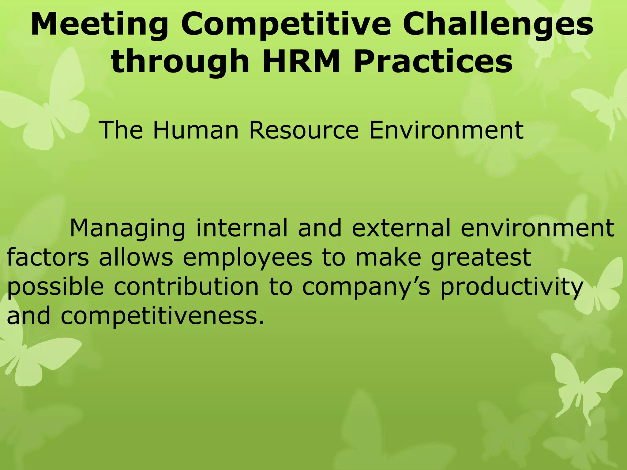 The Human Resource Management Environment in the Philippines | PPTX
