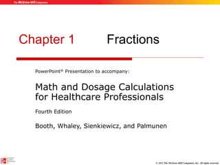 Chapter 1 PowerPoint Dosages and Calculations | PPTX
