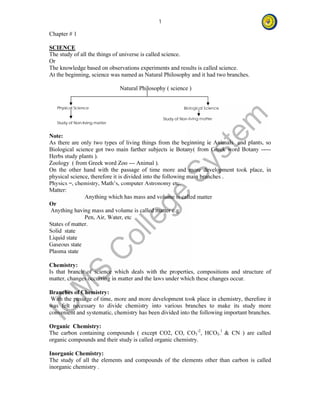 chemistry chapter 1 | PDF