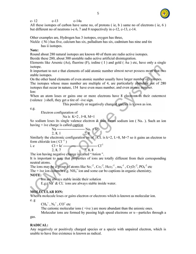 chemistry chapter 1 | PDF