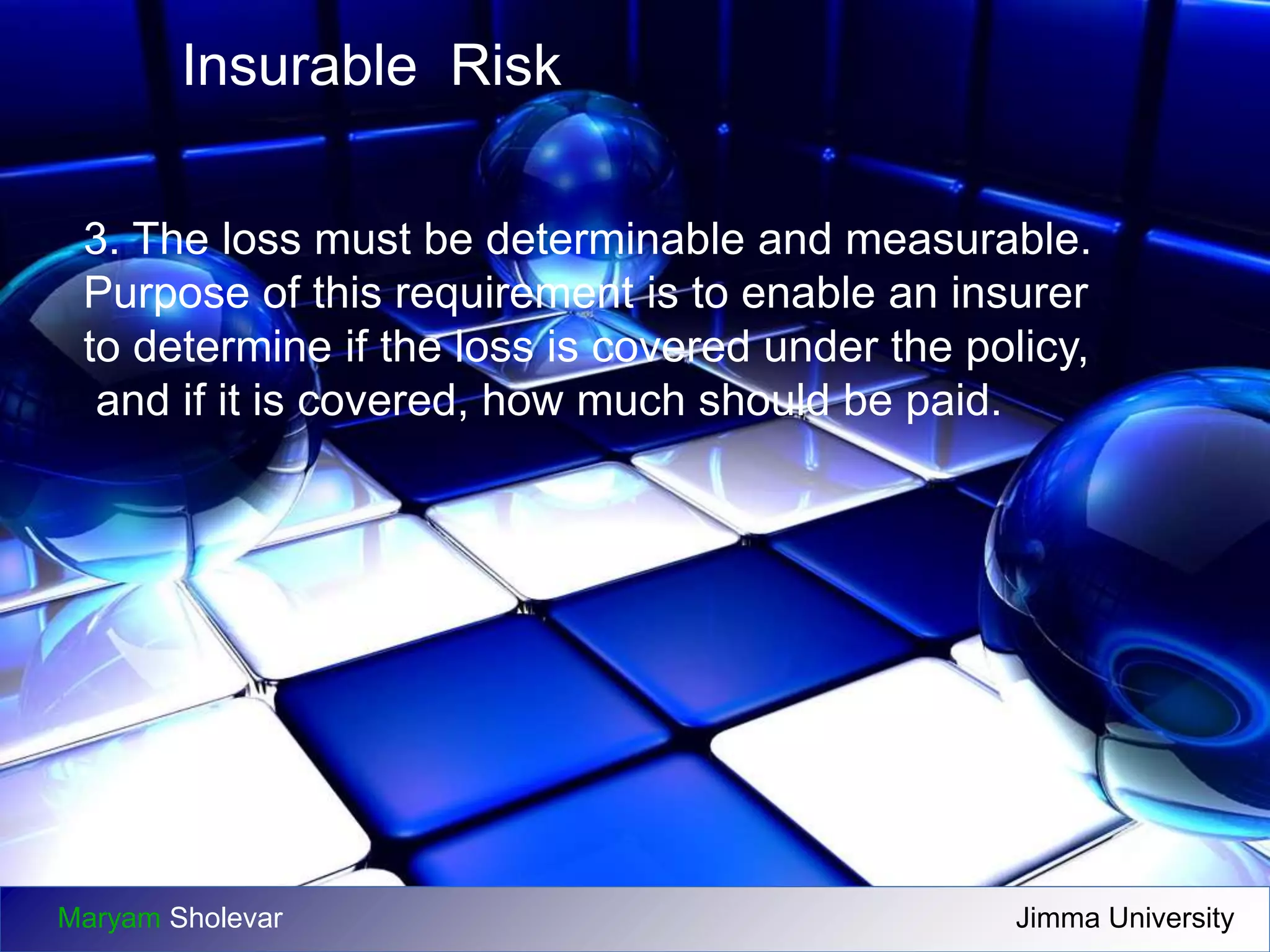 Chapter 1: Introduction to Insurance | PPTX