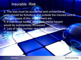 Chapter 1: Introduction to Insurance | PPTX