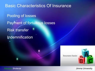 Chapter 1: Introduction to Insurance | PPTX