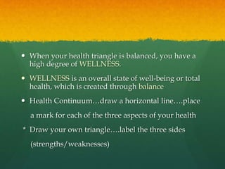 Chapter 1 Wellness | PPTX