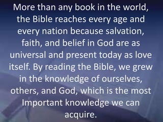 The Source: God’s Word in the Scriptures | PPTX