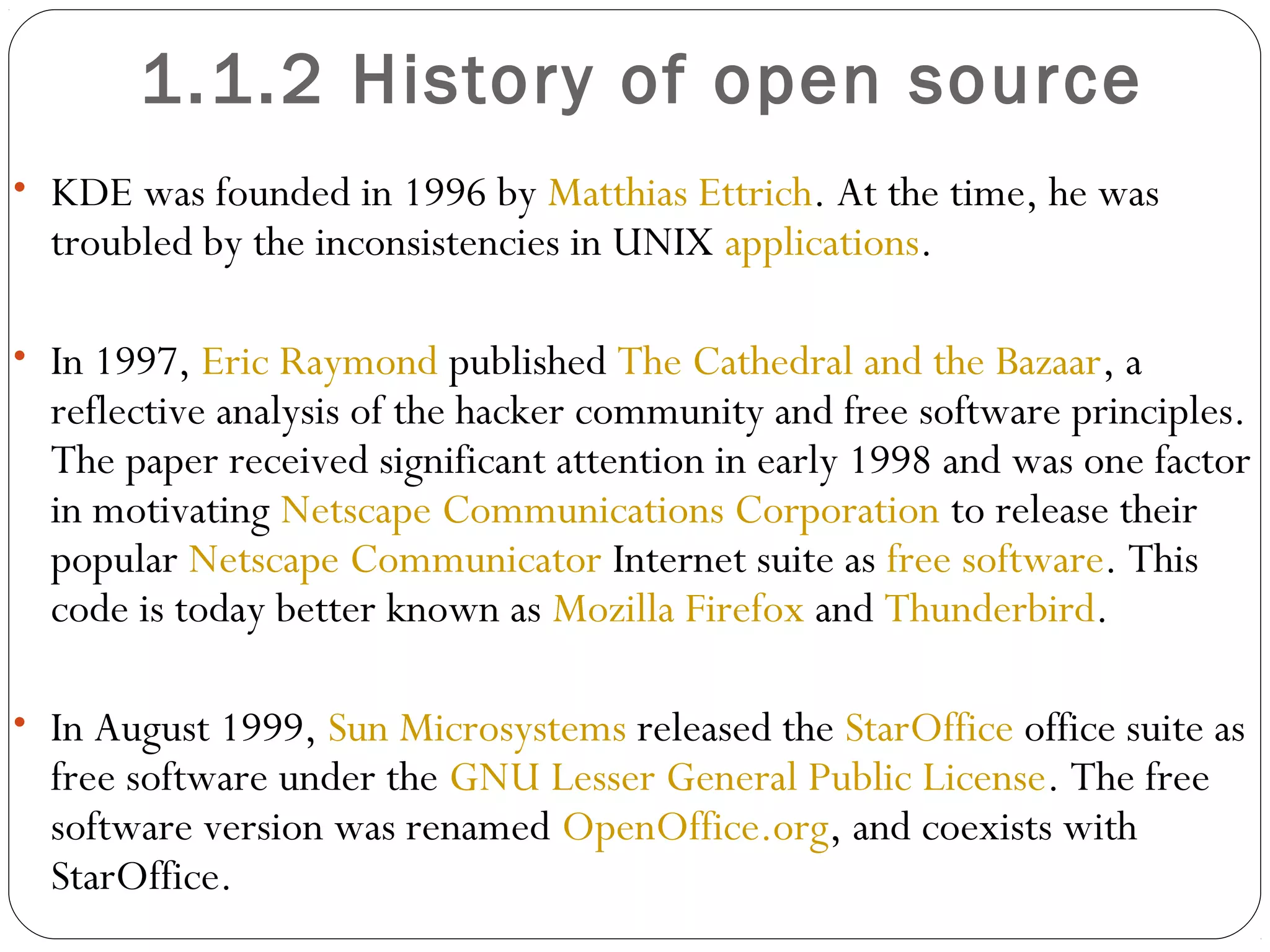 Open Source Operating System [Chapter 1] | PPT