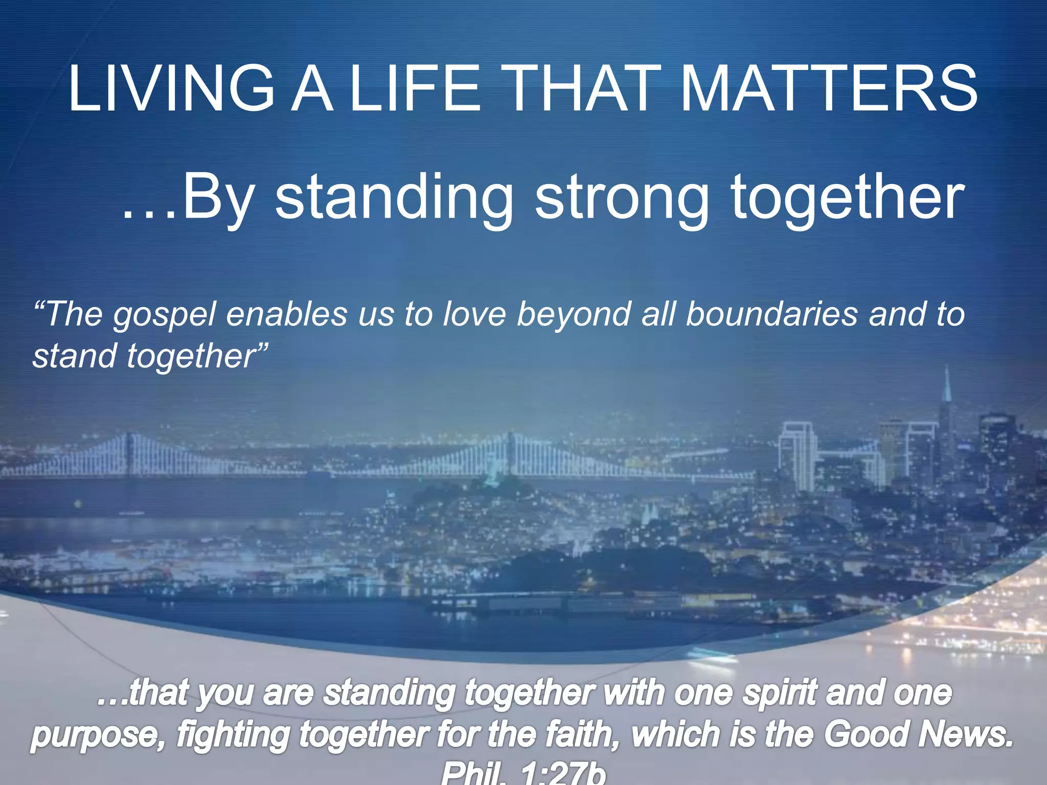 Living a Life That Matters - Part 1 | PPTX