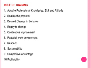 Chapter 1: EMPLOYEE TRAINING AND DEVELOPMENT | PPTX