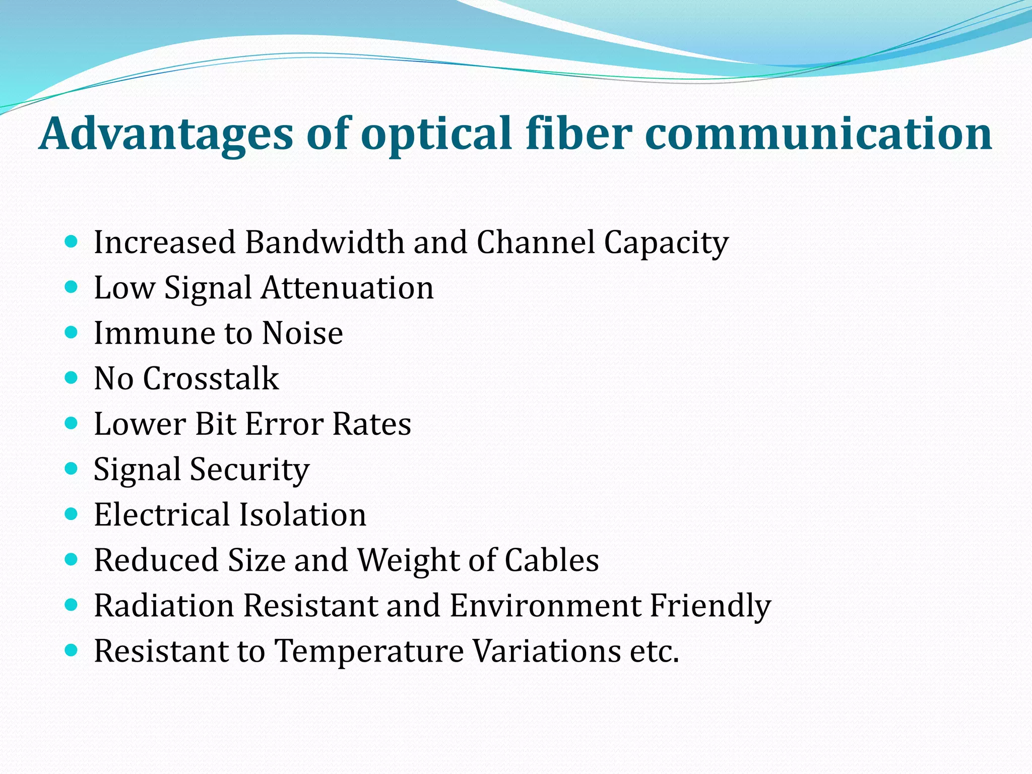 Optical Fiber communication | PPTX | Computer Networking | Computing