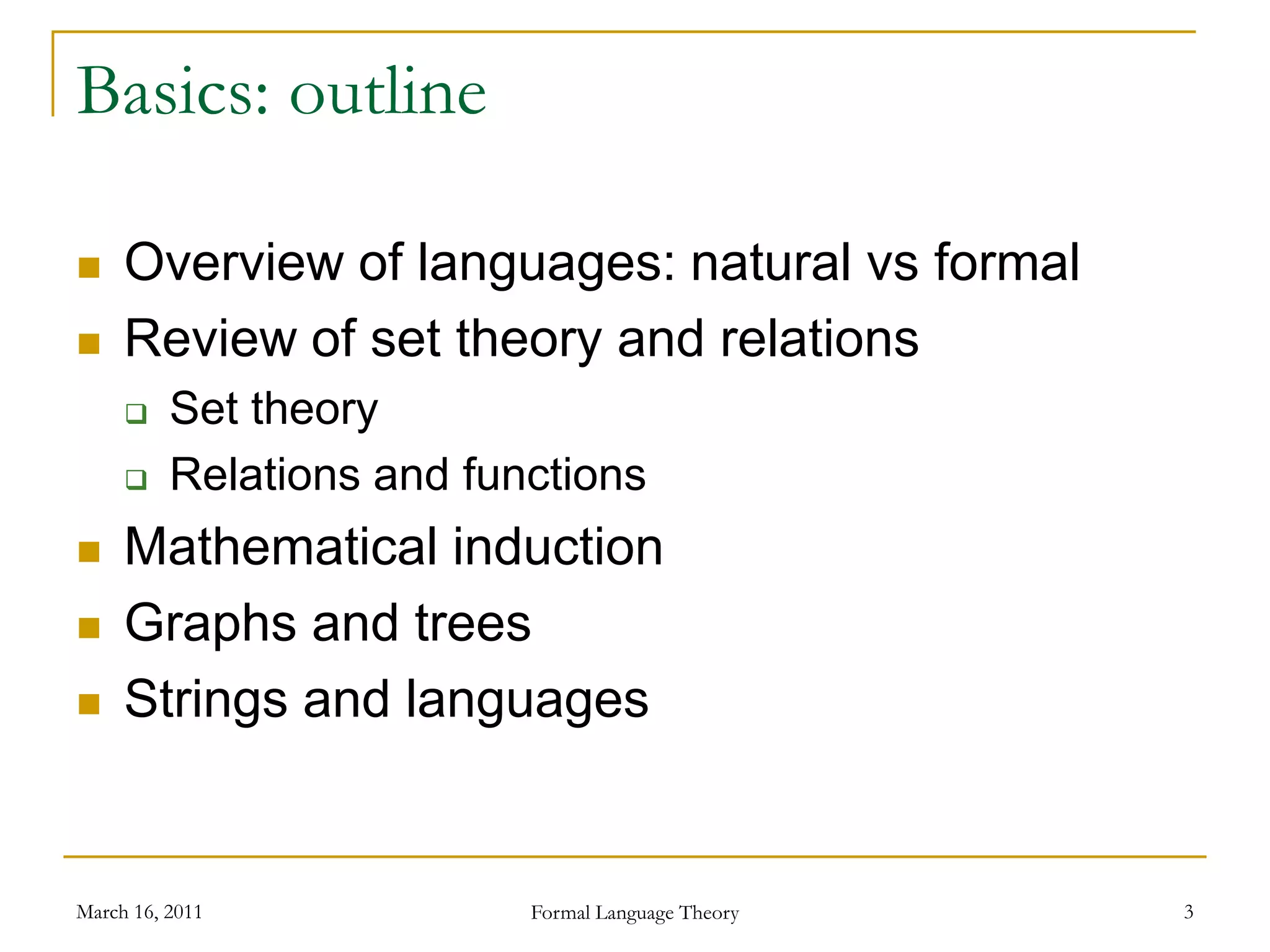 Chapter1 Formal Language and Automata Theory | PDF
