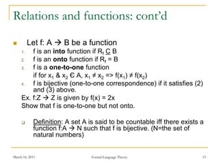 Chapter1 Formal Language and Automata Theory | PDF