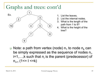 Chapter1 Formal Language and Automata Theory | PDF