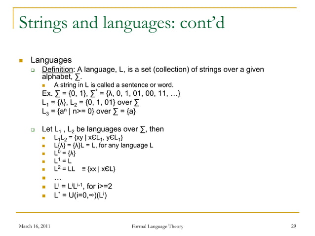 Chapter1 Formal Language and Automata Theory