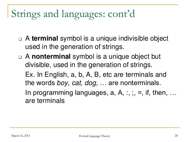 Chapter1 Formal Language and Automata Theory
