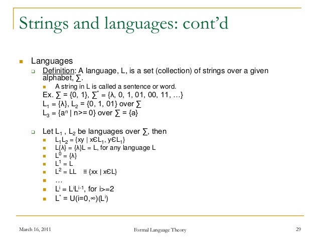Chapter1 Formal Language and Automata Theory