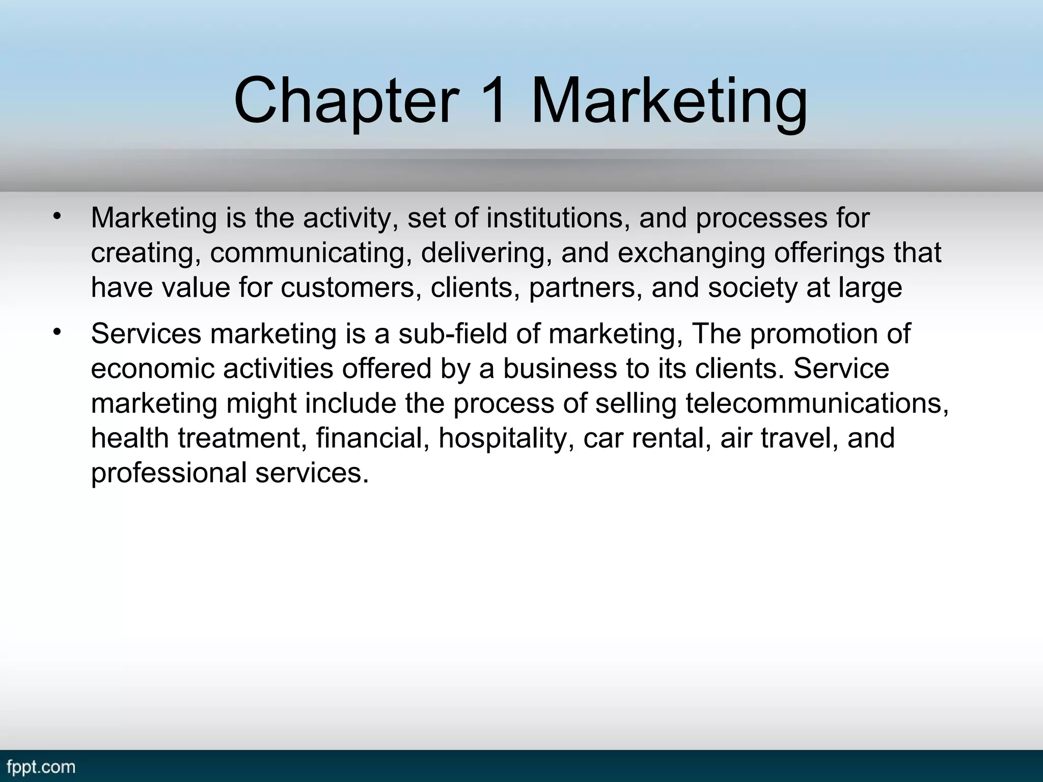 Marketing Financial Services | PPT