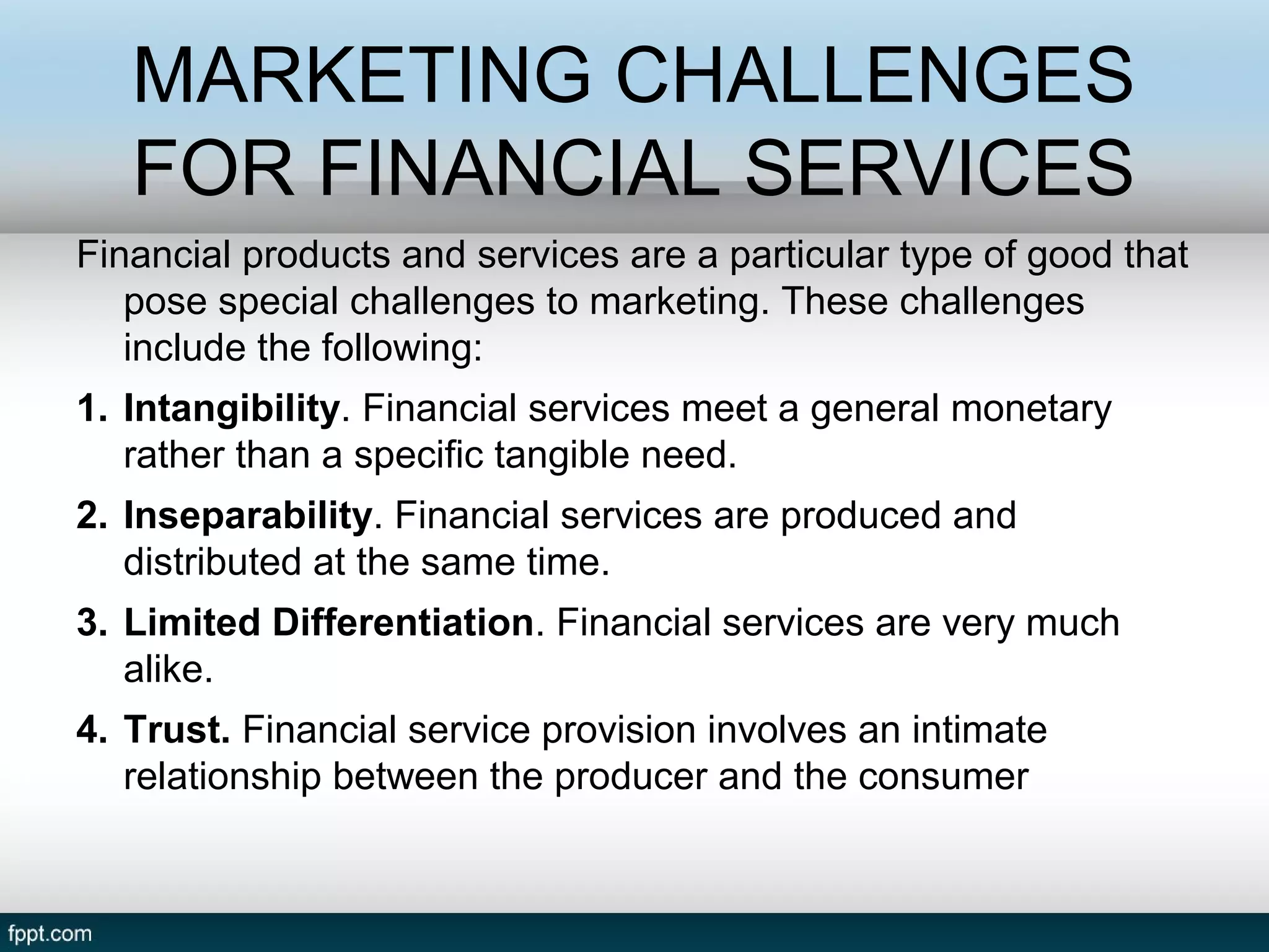 Marketing Financial Services | PPT