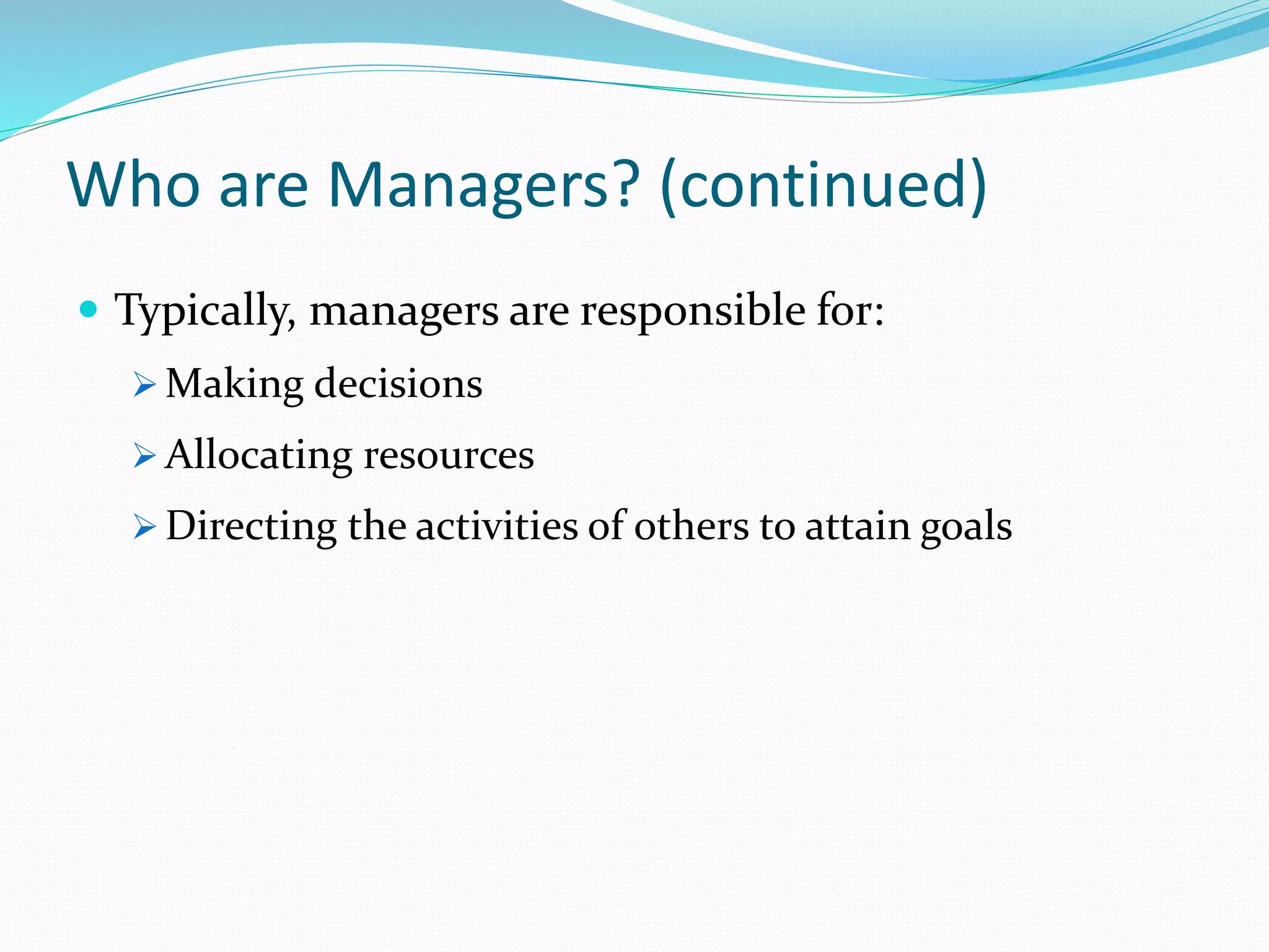 introduction to management and organization | PPTX