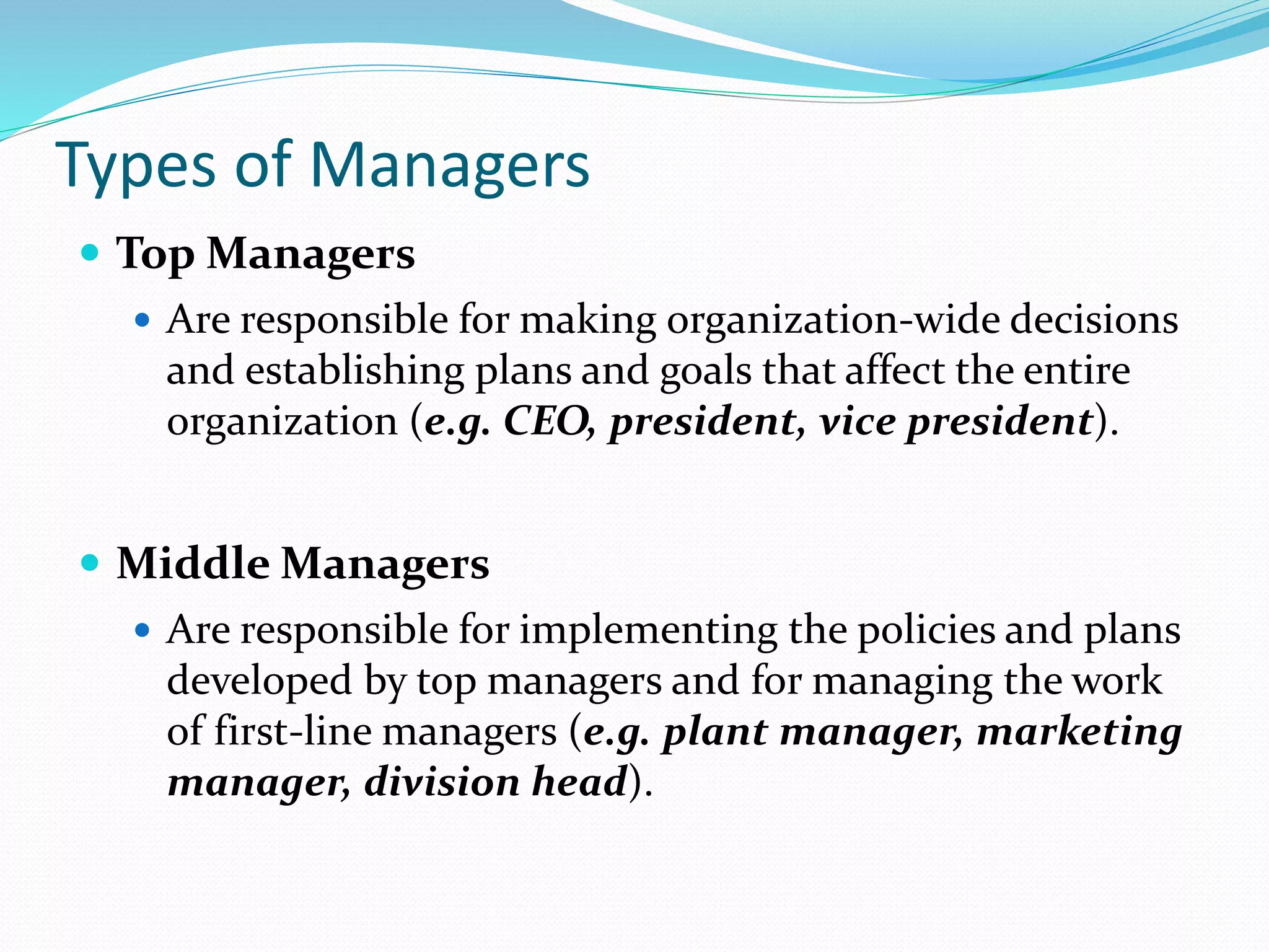 introduction to management and organization | PPTX